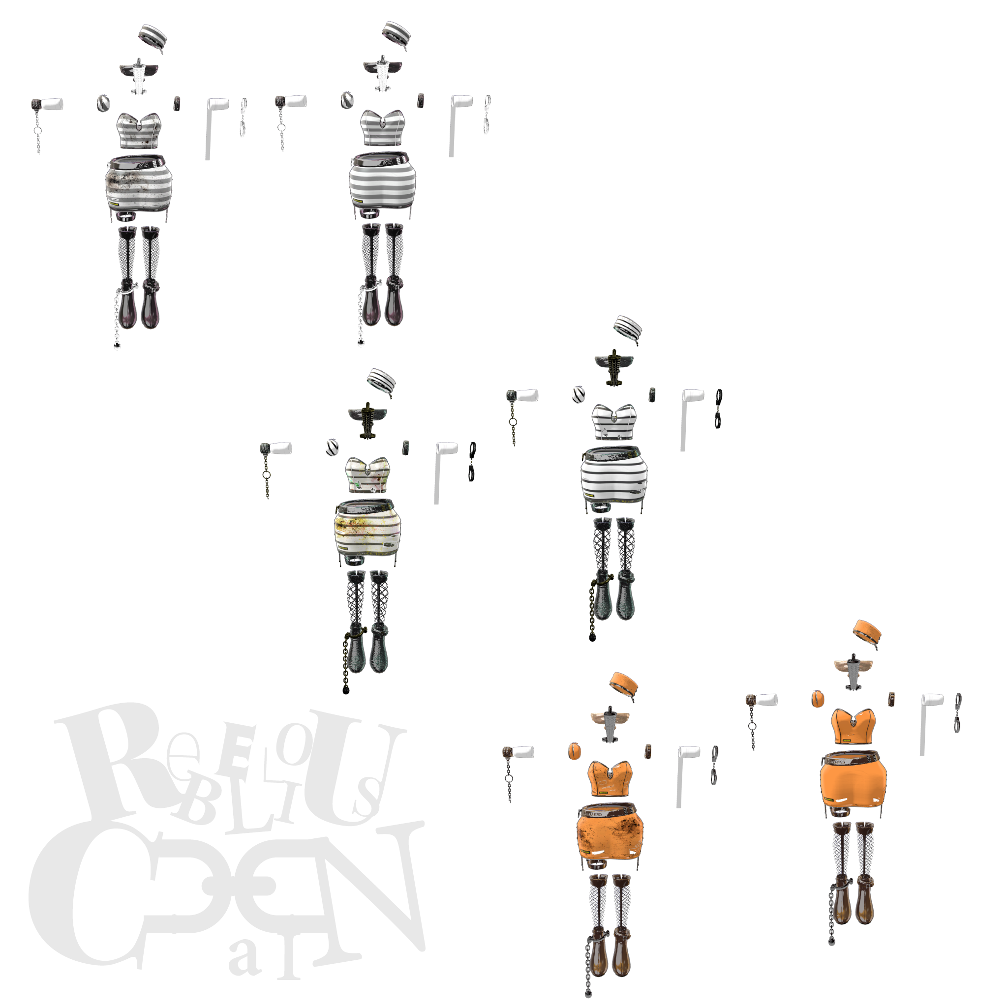 39アバター対応 Rebellious Chain (VRChat向け衣装) - むむしょっぷ - BOOTH