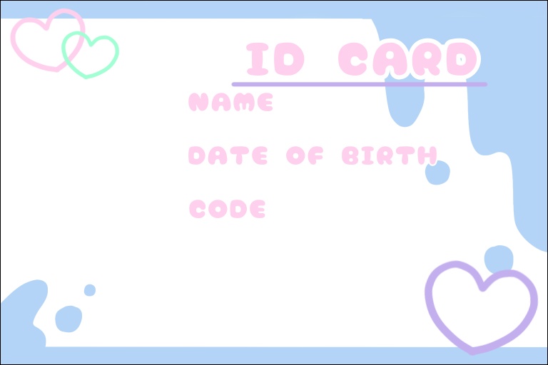 【VTuber素材】IDカード風イラスト【イラスト素材】 - 紺崎イラスト堂 - BOOTH