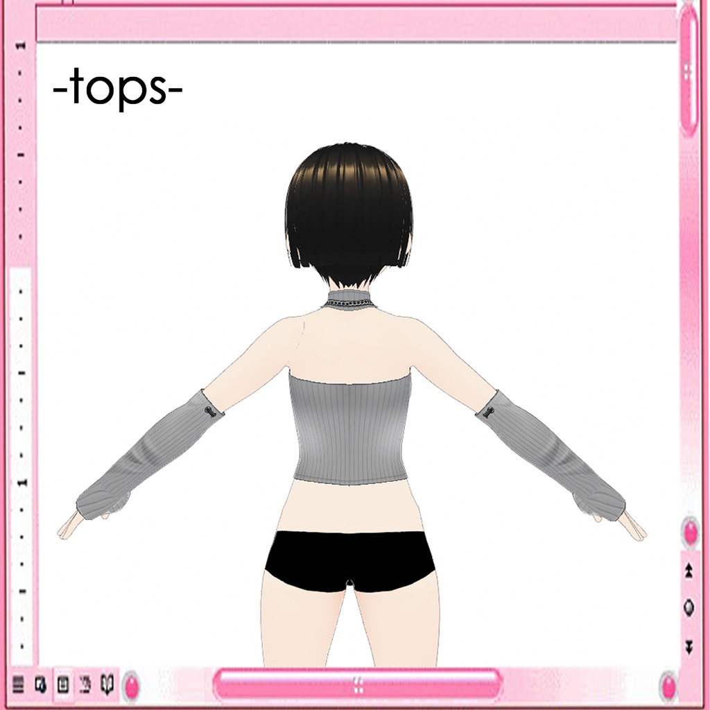 [Vroid] Fashion top /おしゃれな上着01 - Hus- - BOOTH