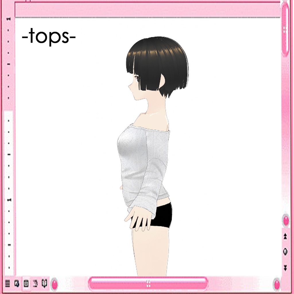 [Vroid] Fashion top /おしゃれな上着02 - Hus- - BOOTH