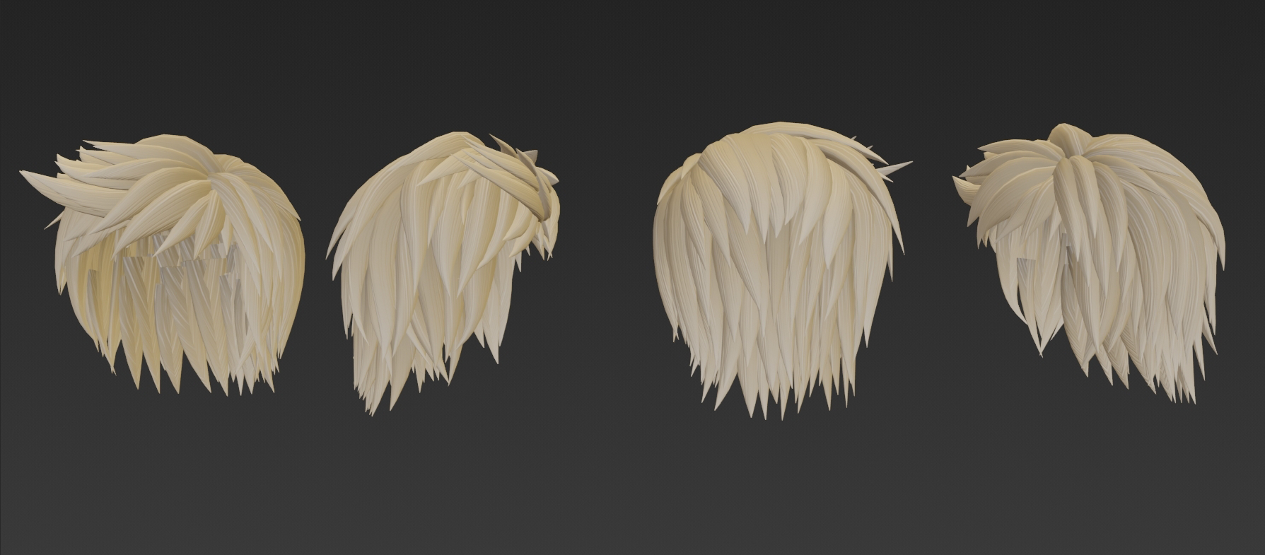 Anime Protagonist Hair - アニメ主人公の髪 - Jawnvrc - BOOTH