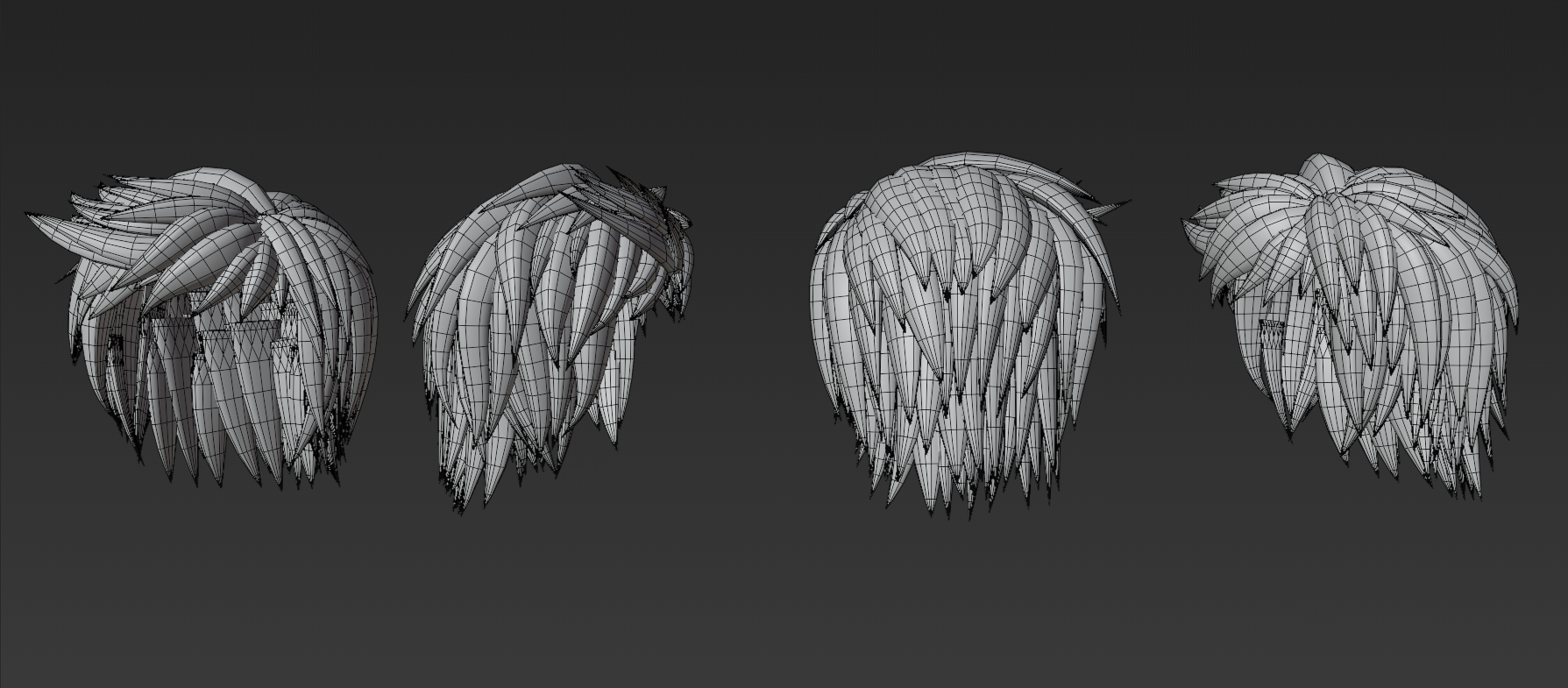 Anime Protagonist Hair - アニメ主人公の髪 - Jawnvrc - BOOTH