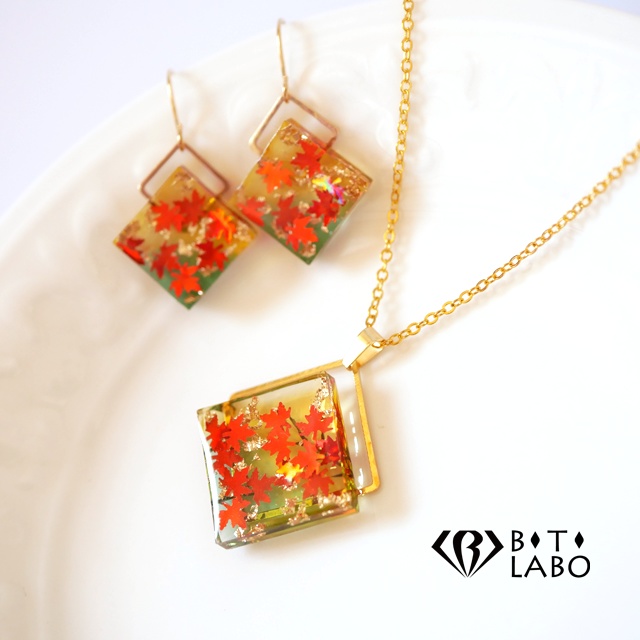 和 秋の紅葉（もみじ）レジンネックレス - bt-labo - BOOTH