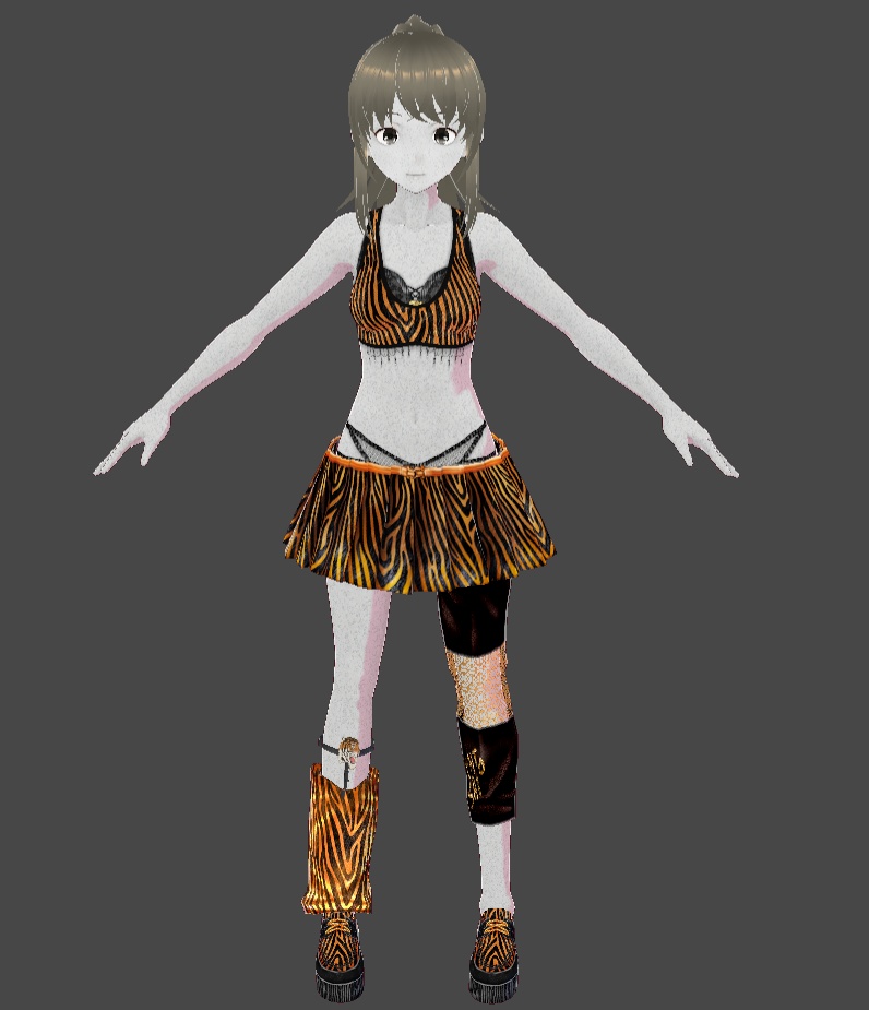 Tiger Year Clubbing Outfit + Underwear Set for VRoid [Free] - kaitosai - BOOTH