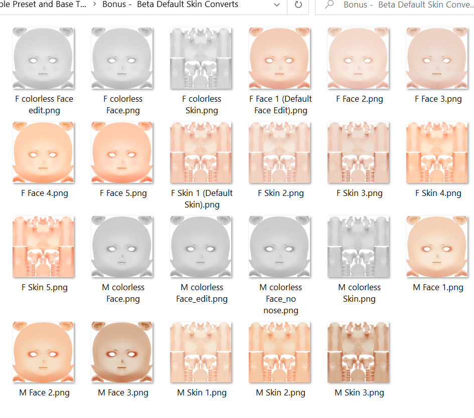 VRoid Stable Preset and Base Texture Collection Mega-pack + Beta ...