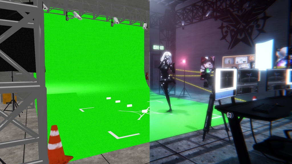 モーションキャプチャー スタジオ MMD ステージ Mocap Studio Stage - moglove - BOOTH