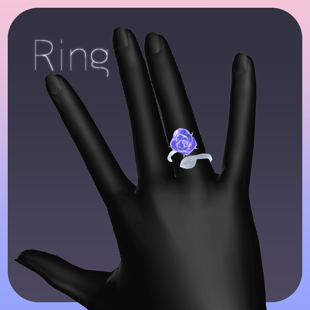 【ほぼ全アバター対応】RoseRing（マリシアセットアップ済み）【ギミック付き】 - うましかちょう #bakkerfly - BOOTH