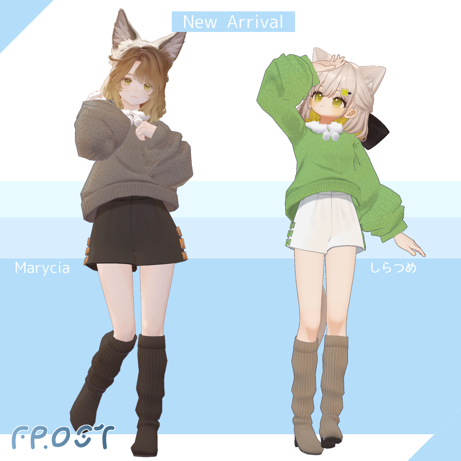 【4 Avatars FullPack】LOVE ME RABBIT／ラブミー・ラビット【VRchat想定・MA設定済】 - FROST ...