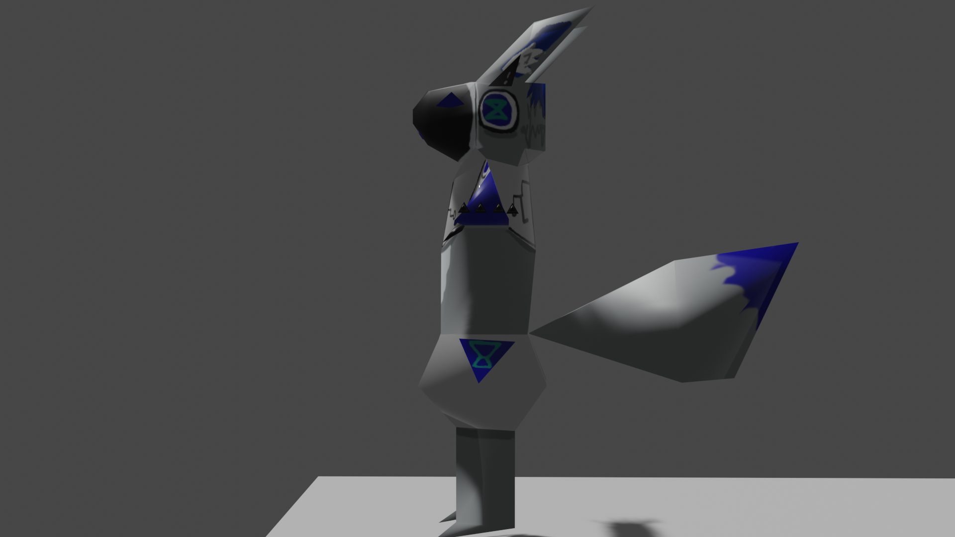 Low Poly Protogen (256 Protogen) - abyssalfenge - BOOTH
