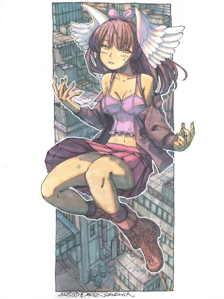 【A4色紙水彩】光を浴びる日 - SANDWICH - BOOTH