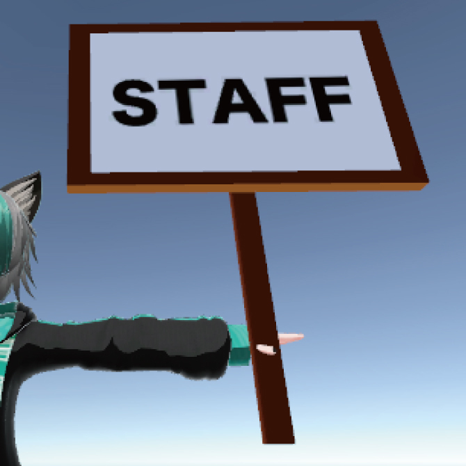 【無料】【VRChat想定】イベントスタッフが使えそうなアイテム4セット - C_store - BOOTH