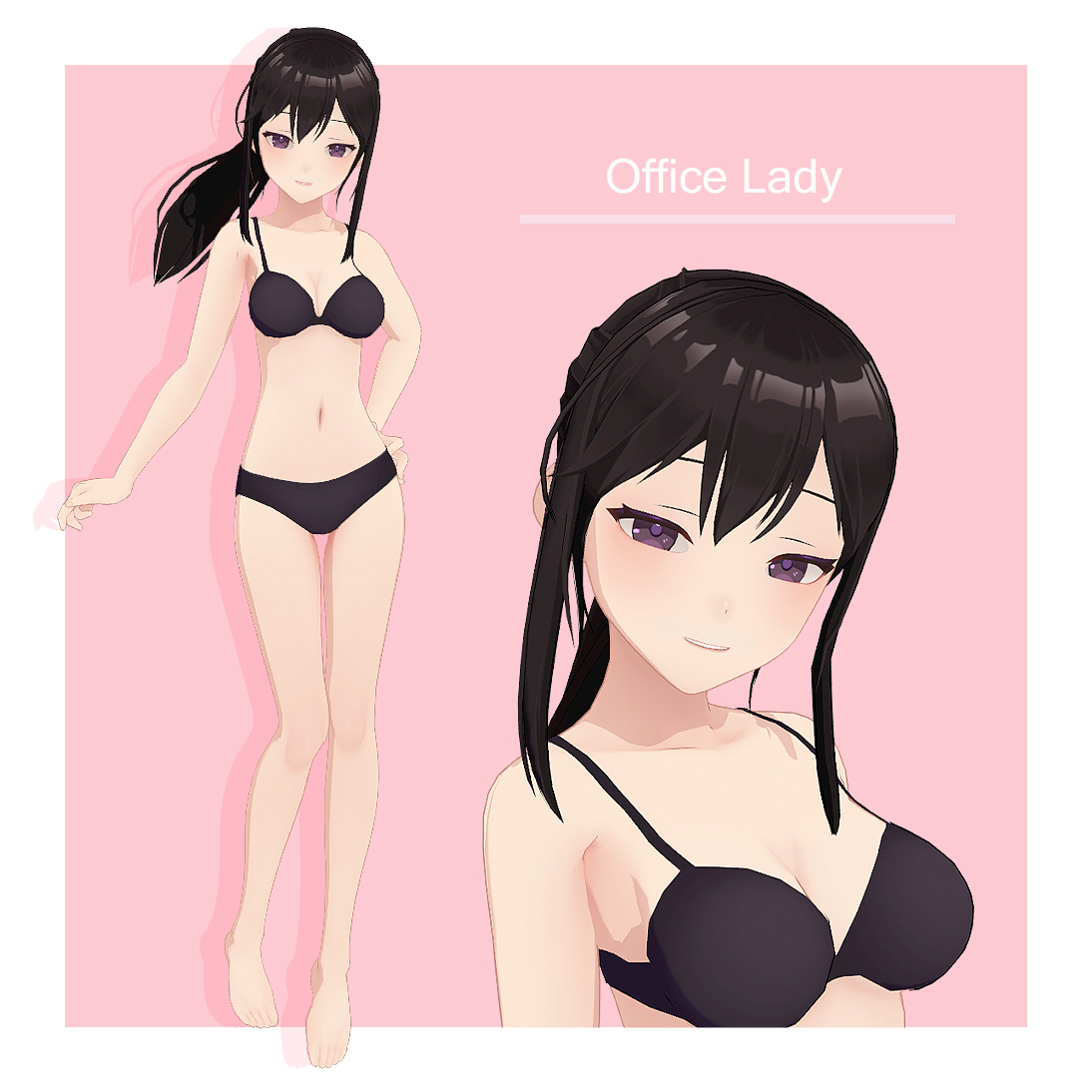 オフィス服の女の子【素体】 - HL_Studio - BOOTH