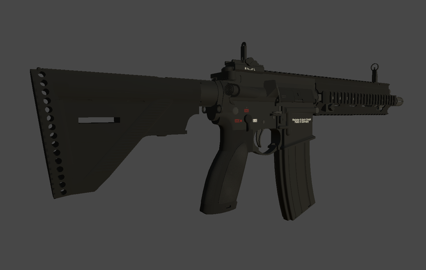 3Dモデル Mk416A5 - nixifox - BOOTH