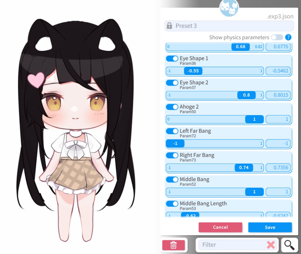 【Live2D Model】 Customizable Chibi VTuber - miikutea - BOOTH