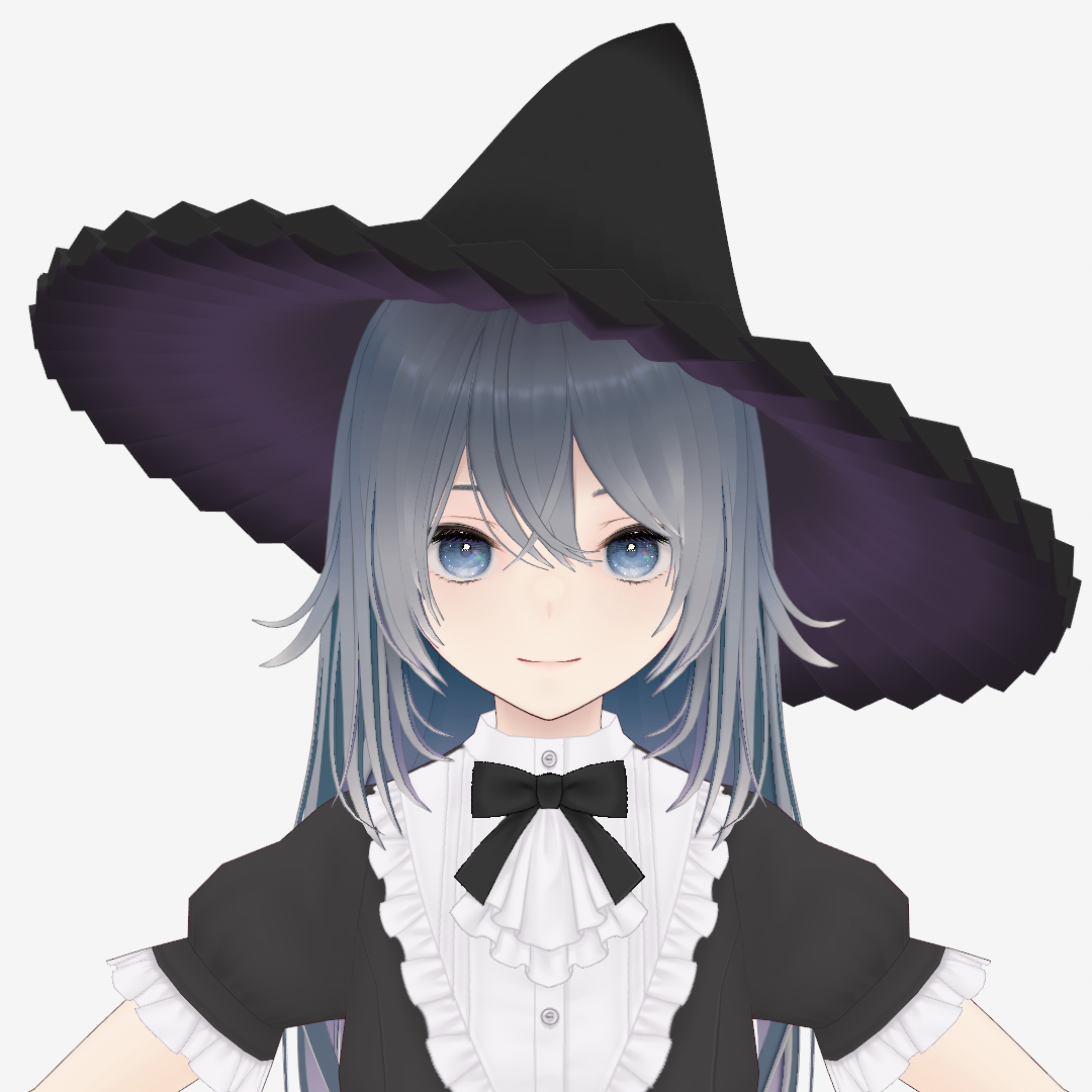 【¥0 free】魔女帽子_ヘアプリセット_髪型【VRoid】/ witch hat_Hair Preset_Hairstyle ...