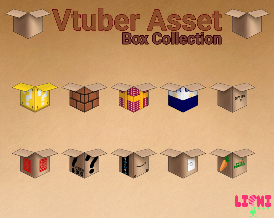 Vtube asset box collection - lichiShop - BOOTH