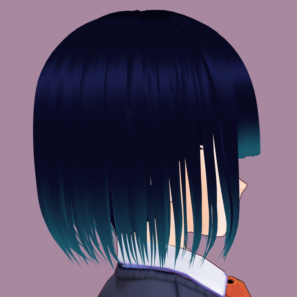 [Vroid] Short Hair Partial Bangs Preset - VThreads - BOOTH