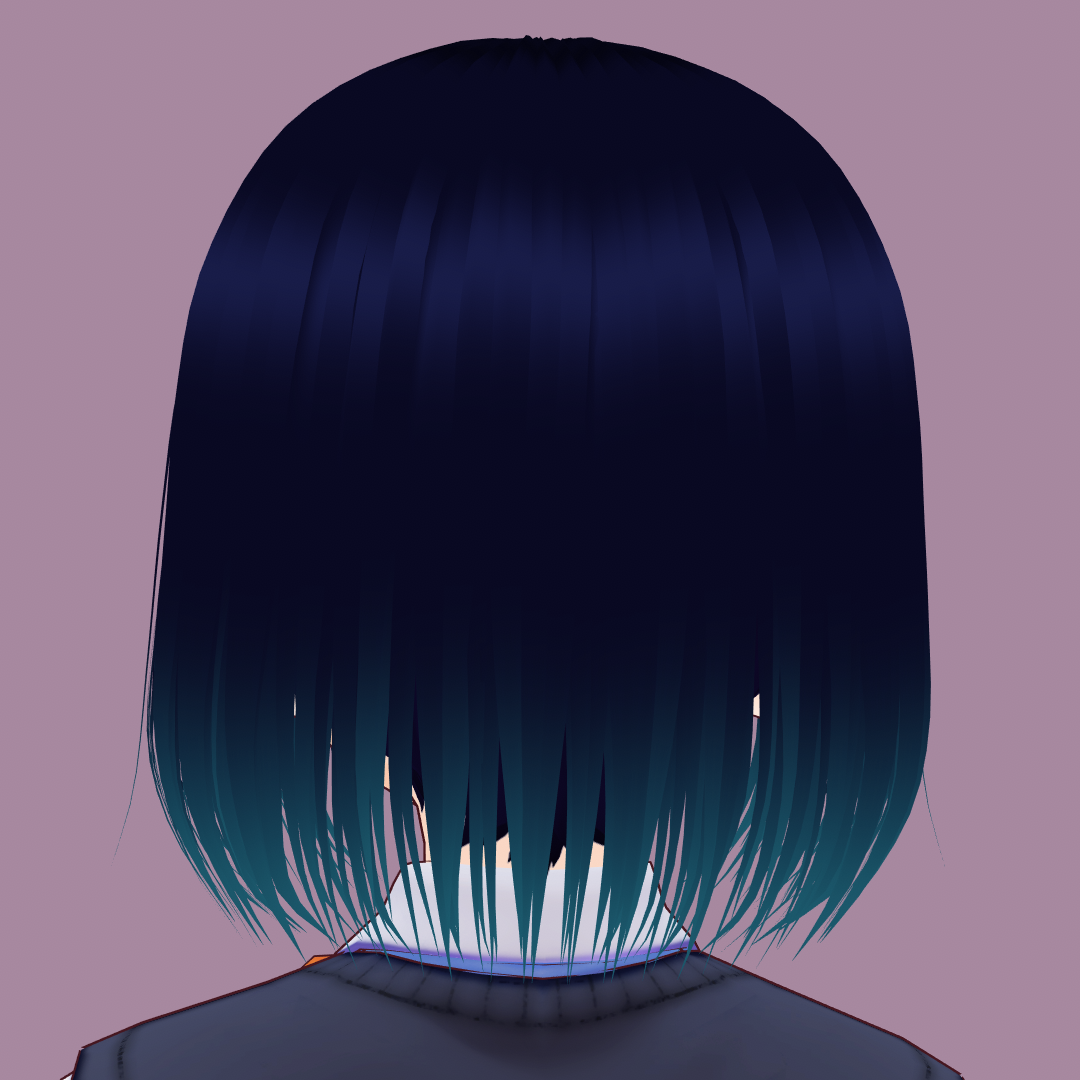 [Vroid] Short Hair Partial Bangs Preset - VThreads - BOOTH