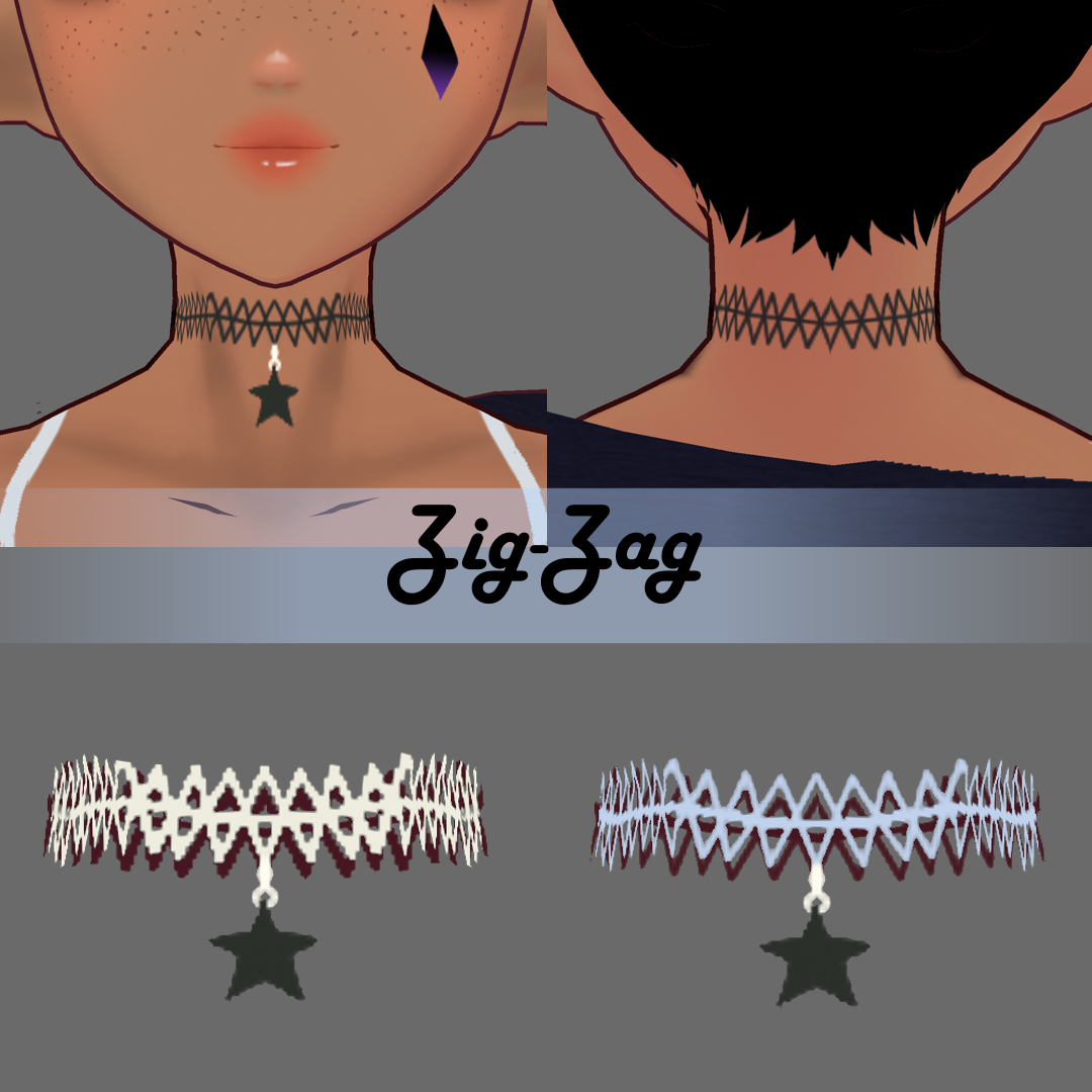 [Vroid] Basic Choker Pack - VThreads - BOOTH