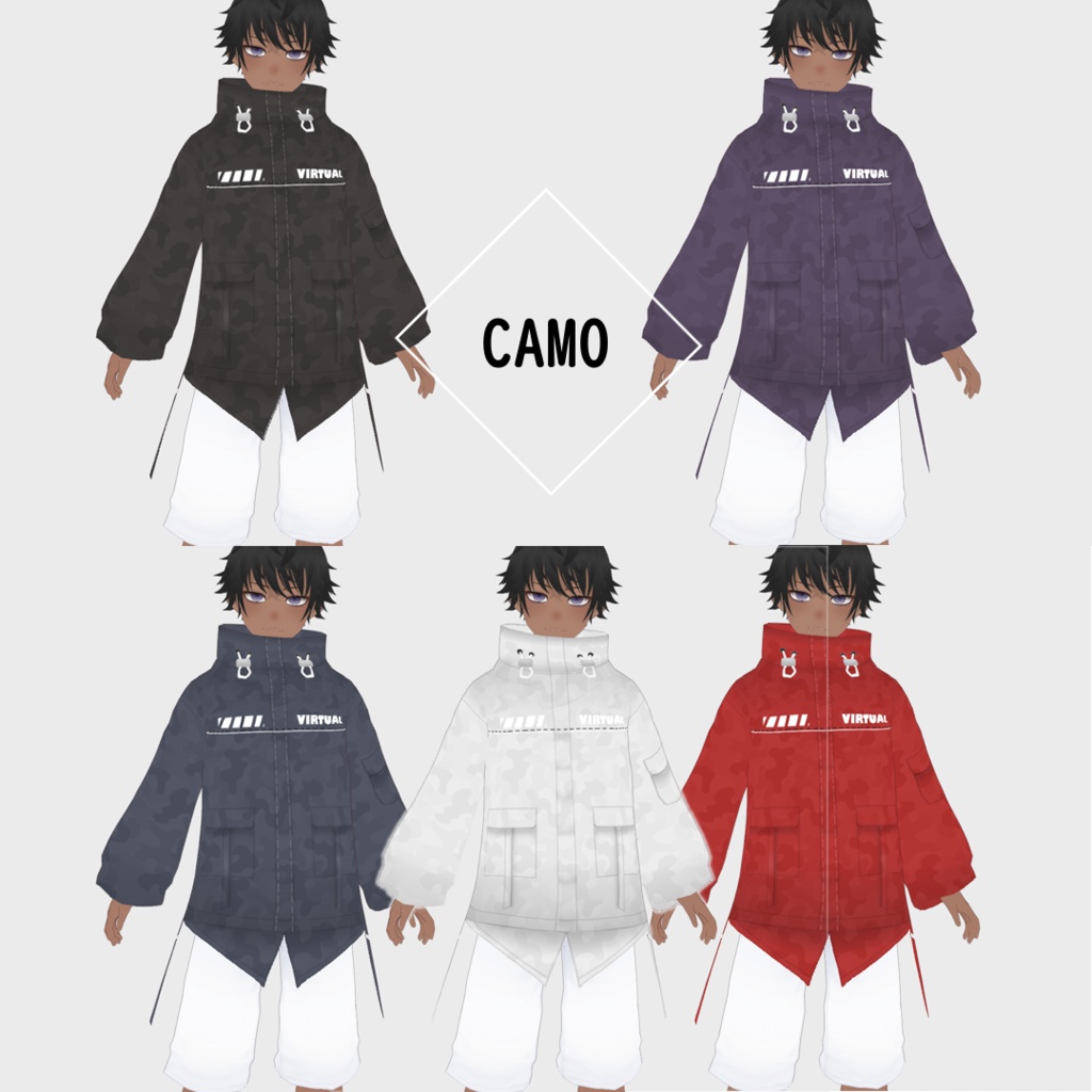 [Vroid] Jacket Pack (Free) - VThreads - BOOTH