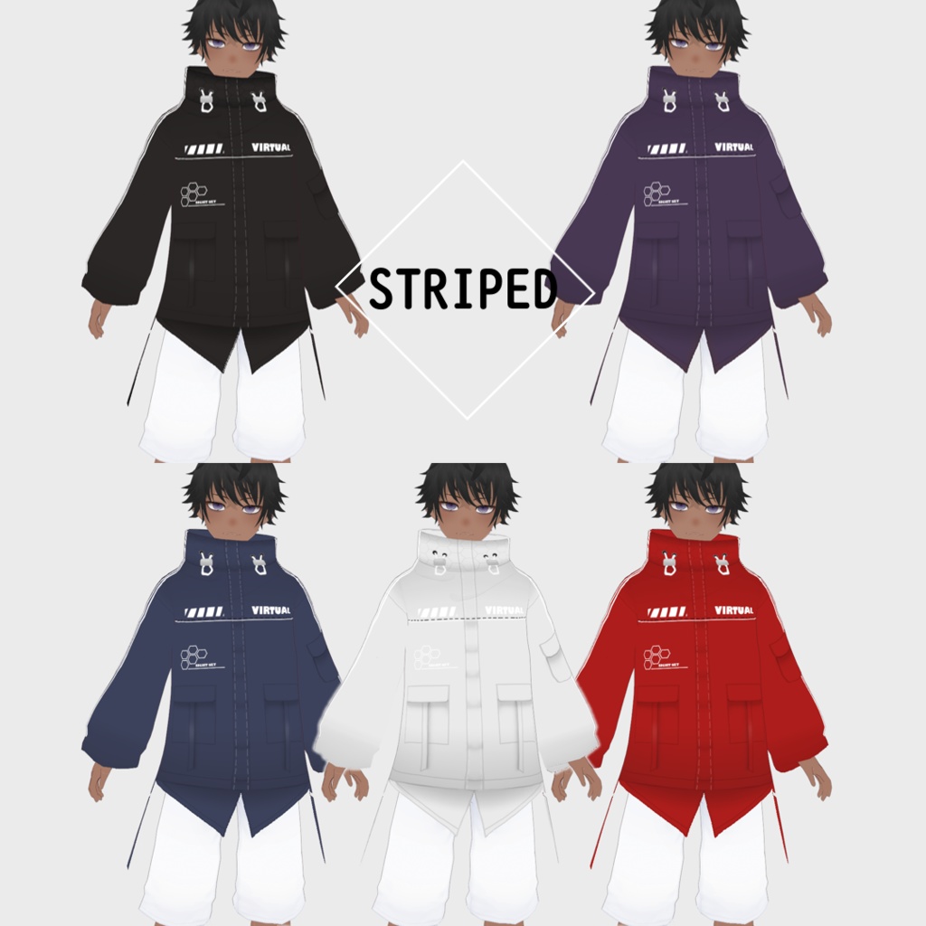 [Vroid] Jacket Pack (Free) - VThreads - BOOTH