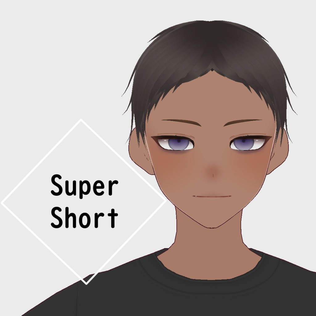 [Vroid Stable Version] Masc. Hair Presets 3 (Free) - VThreads - BOOTH