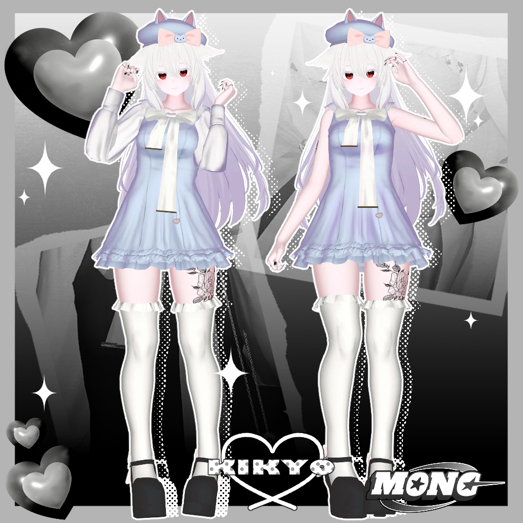 [8人] Cat Ribbon One piece - MongMong (몽몽) - BOOTH