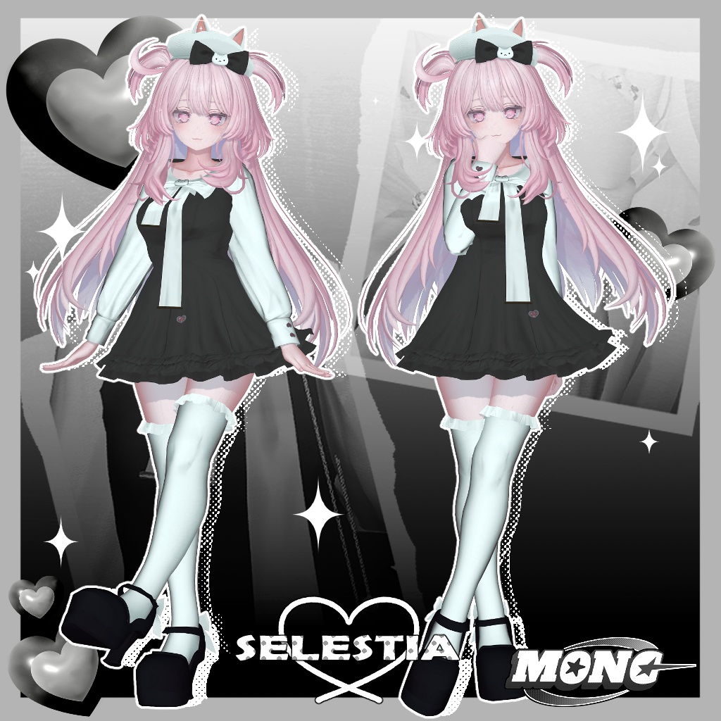 [8人] Cat Ribbon One piece - MongMong (몽몽) - BOOTH