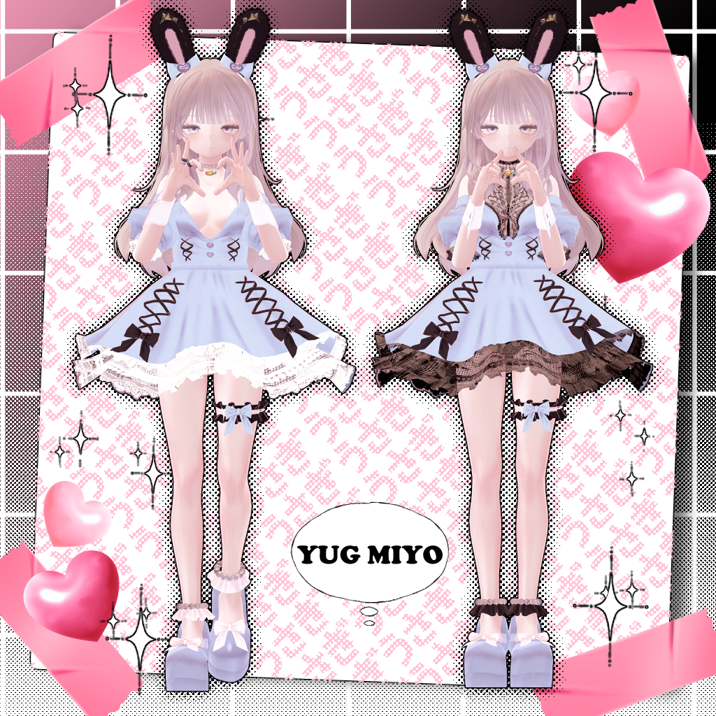 [21人] Rabbit lace Dress - MongMong (몽몽) - BOOTH