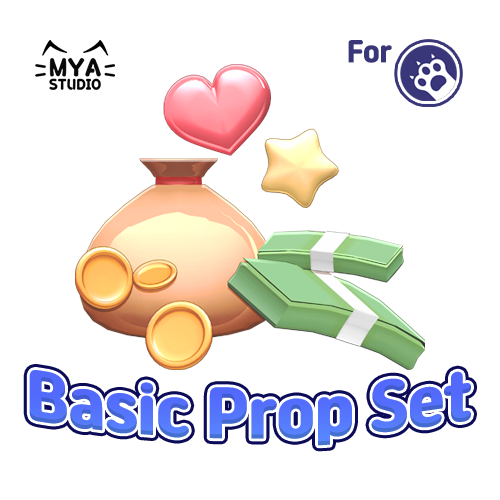 [Warudo] Basic Prop Set - Mya - BOOTH