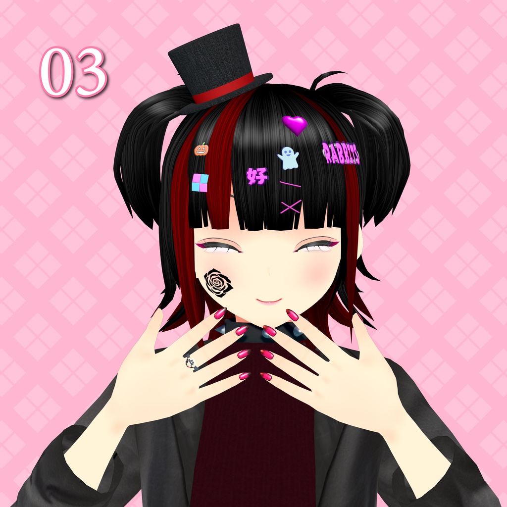 【無料】ネイル見せポーズ【Warudo・Unity】 - GoodLuckの雑貨屋さん - BOOTH