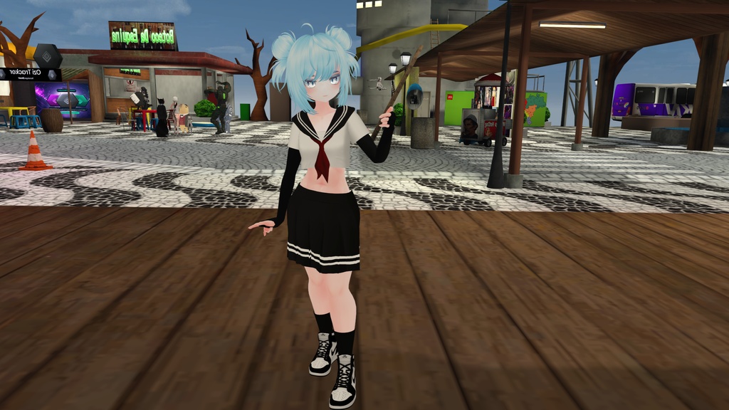 [Porybase] SchoolGirl Sailor Uniform - HimeVR ️ - BOOTH