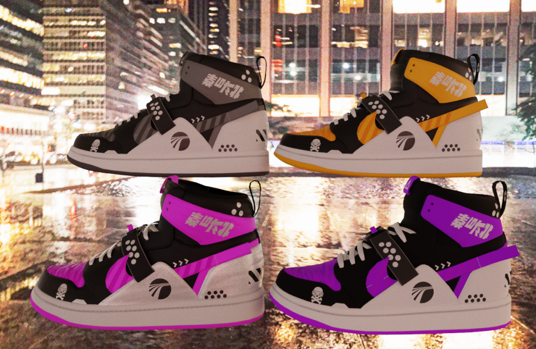 Nike tech shoes low poly game ready - crabman - BOOTH