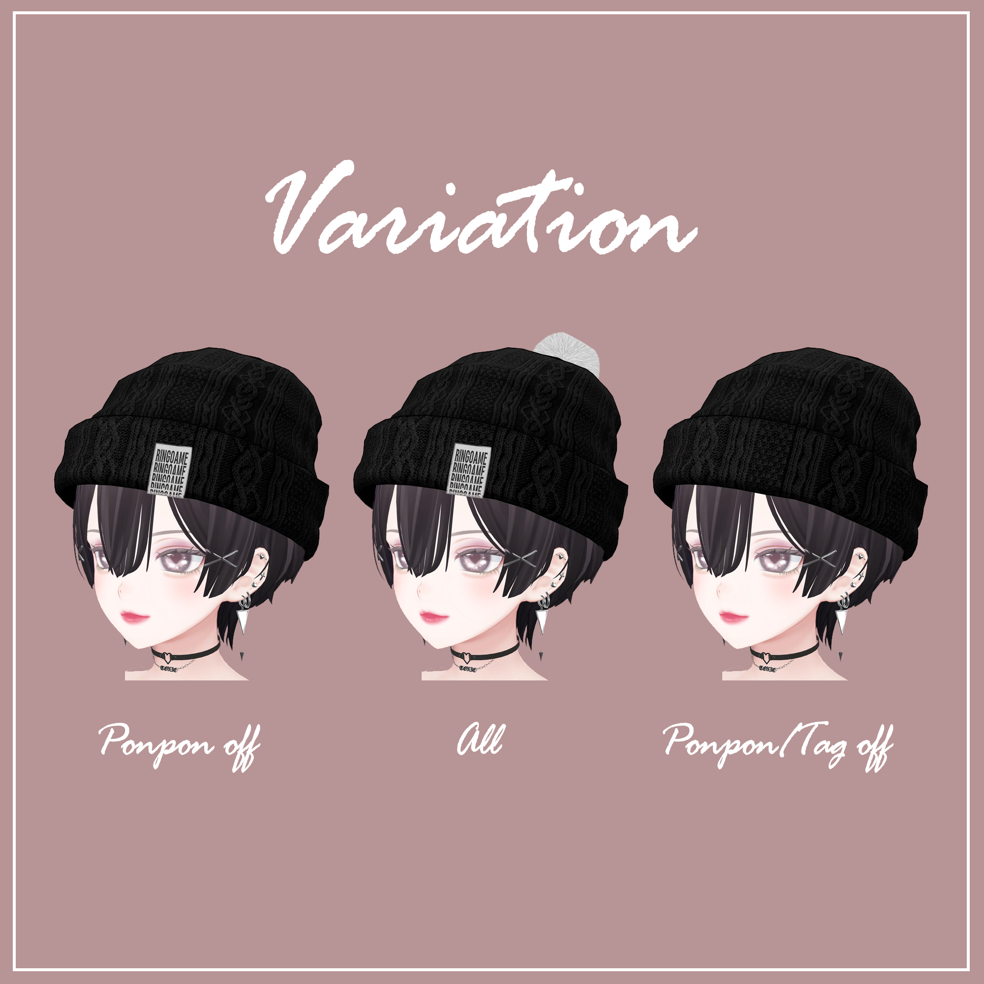 【VRChat想定】Simple Beanie【ニット帽】 - DRIP - BOOTH