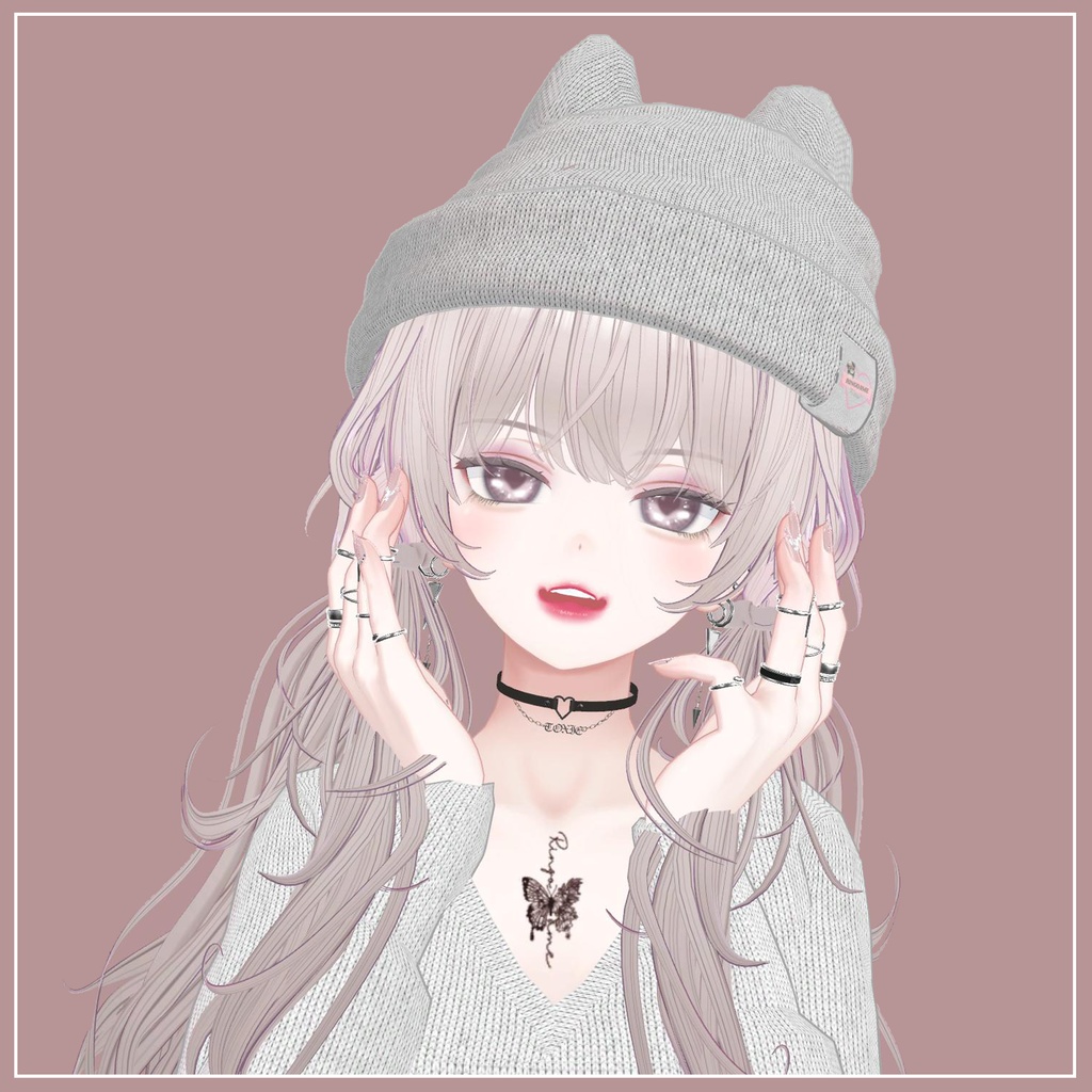 【VRChat想定】Neko Beanie【ニット帽】 - DRIP - BOOTH