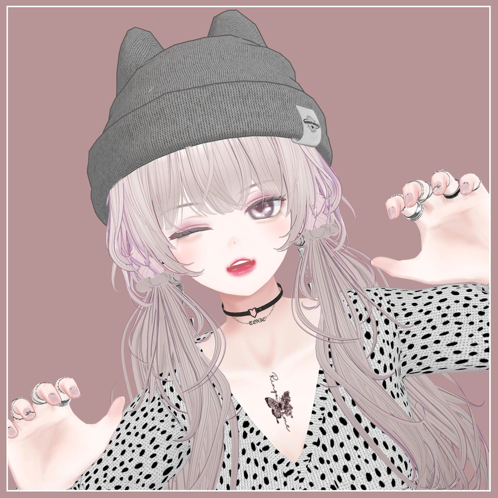 【VRChat想定】Neko Beanie【ニット帽】 - DRIP - BOOTH