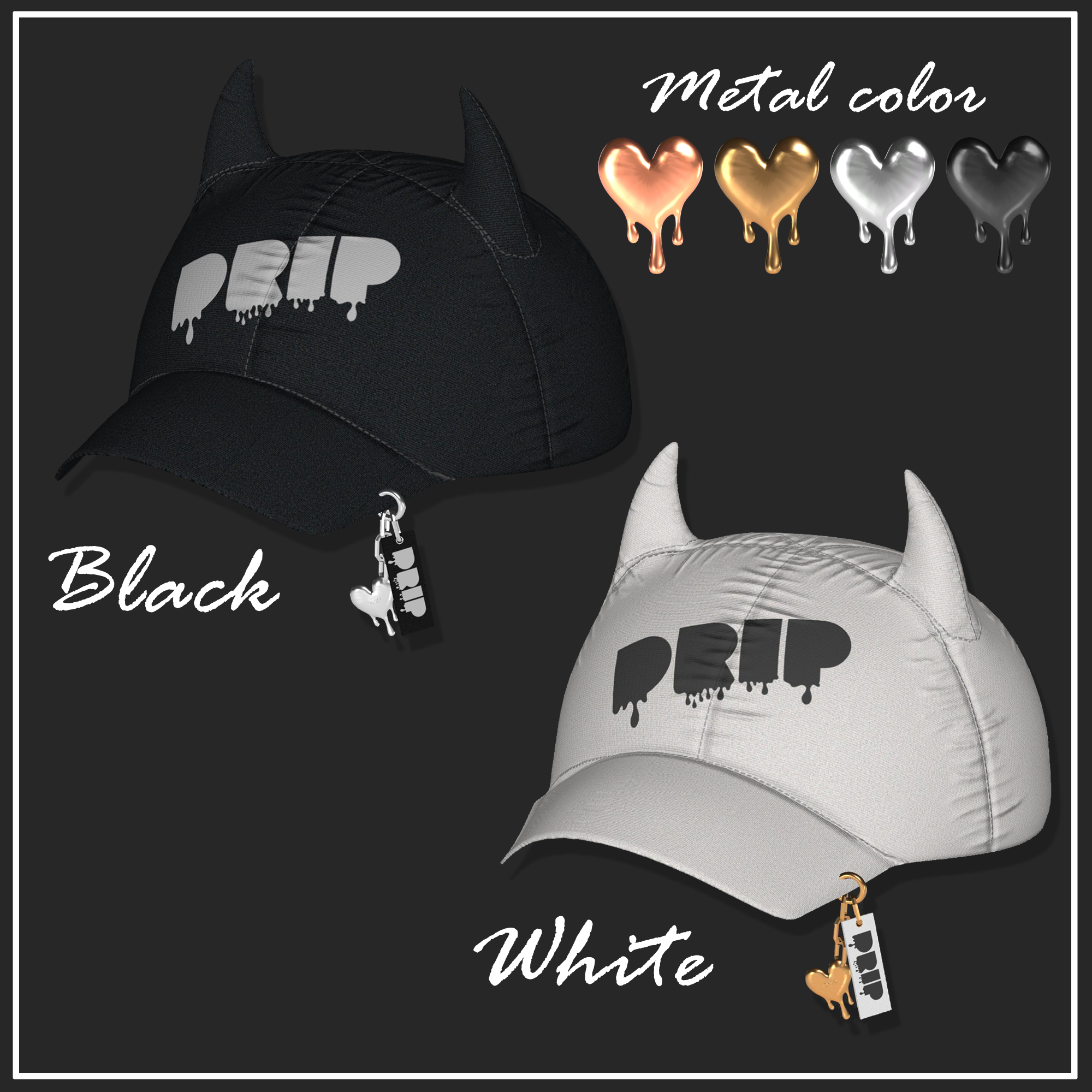 【VRChat想定】Devil cap【PB設定済】 - DRIP - BOOTH