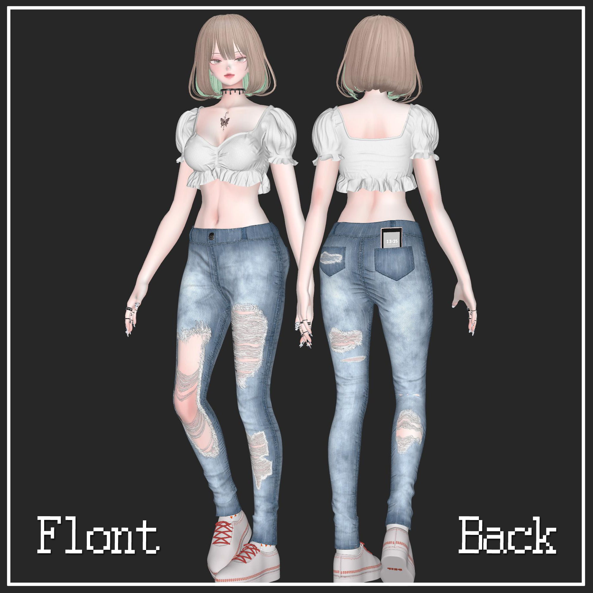 【複数アバター対応】Springy Denim【VRChat想定】 - DRIP - BOOTH