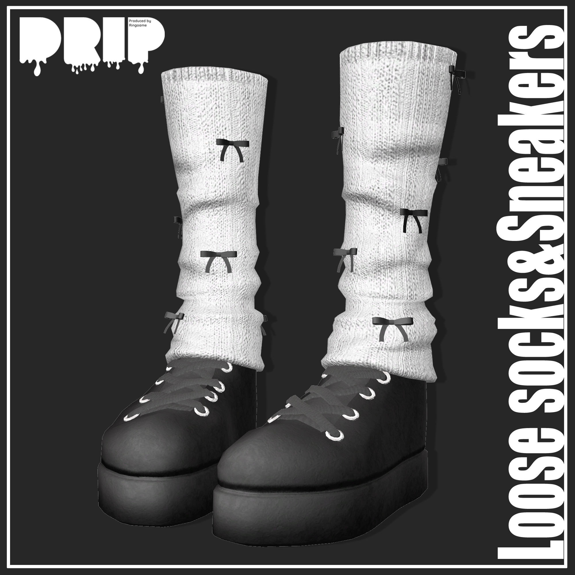 【複数アバター対応】Loose socks&Sneakers【VRChat想定】 - DRIP - BOOTH