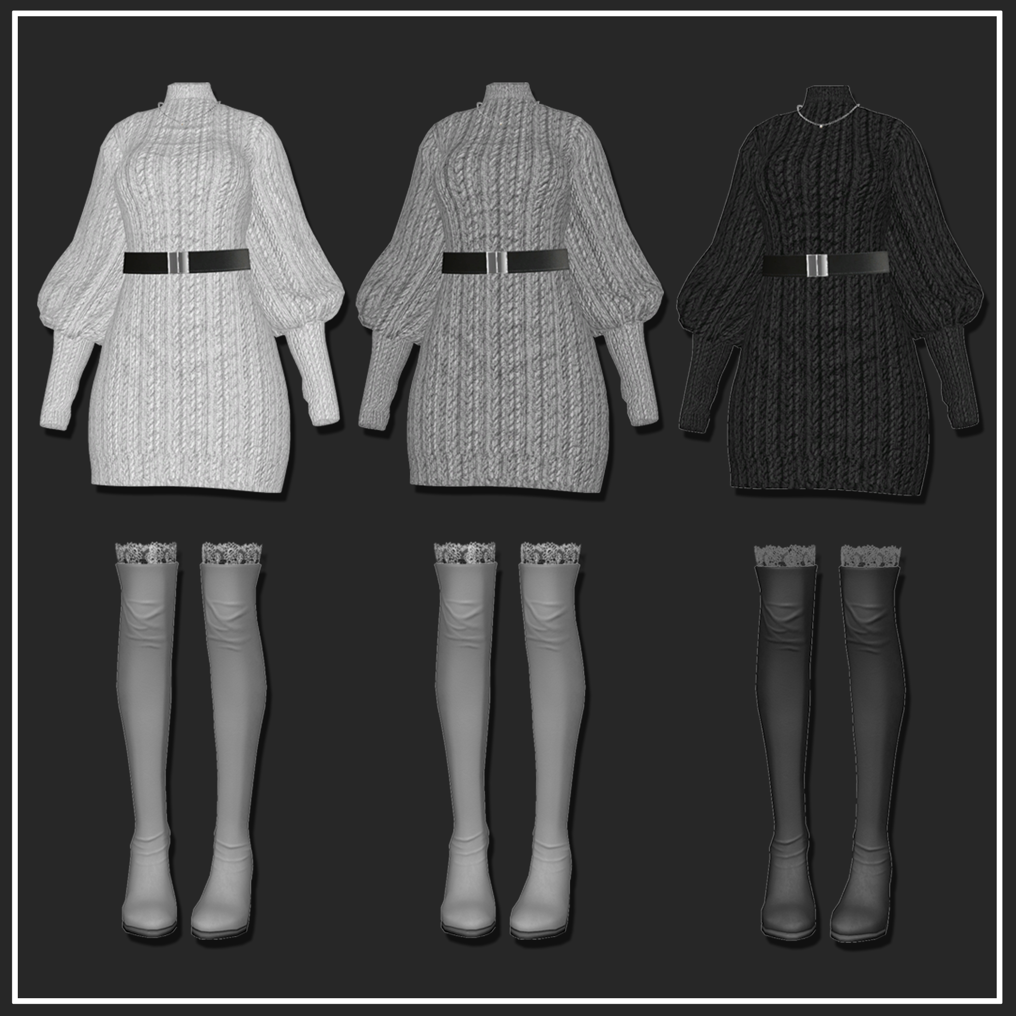 【複数アバター対応】WinterKnit【VRChat想定】 - DRIP - BOOTH