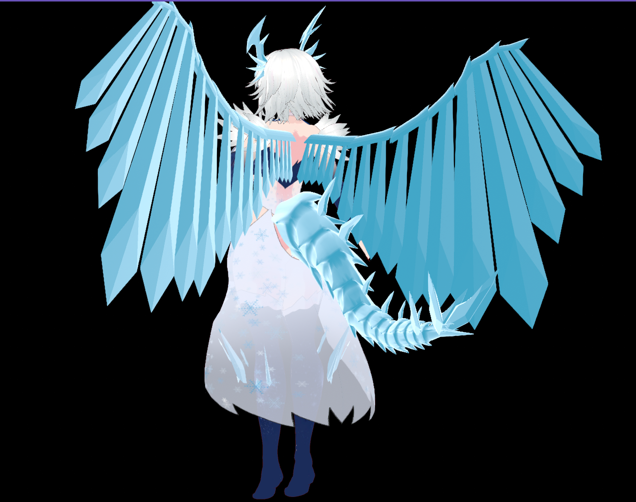 [VTUBER] 3D Ice Dragon Queen Model - Crimson Queen's Hoard - BOOTH