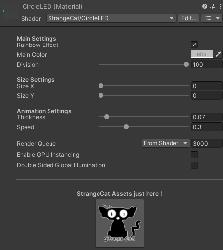 【FREE】Simple Dynamic LED Shader 【VRChat】 - Strange Cat - BOOTH