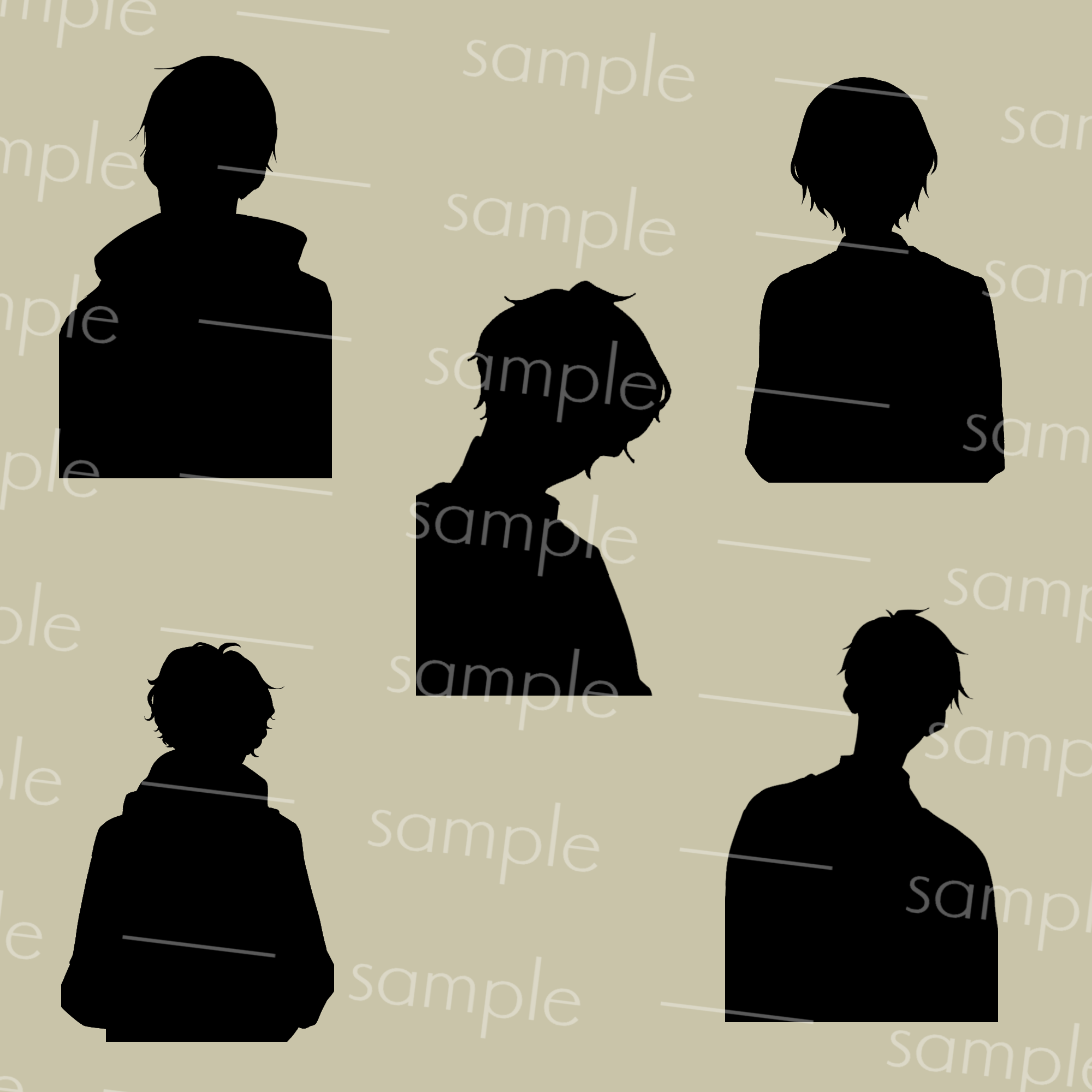 【素材】シルエット素材10枚 - ROROOM - BOOTH