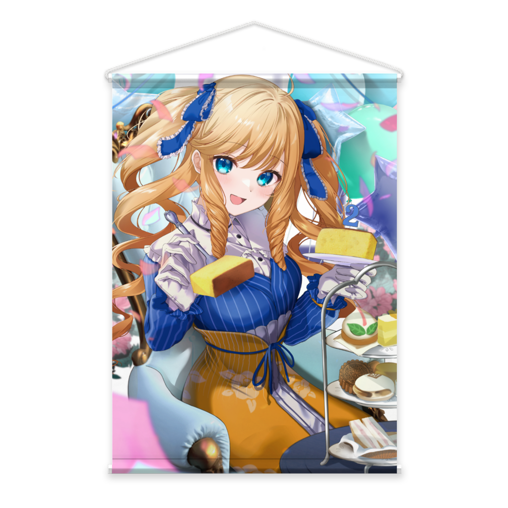 かすていらヨリコ タペストリー(配信2周年記念) V Nyaren公式グッズ Booth