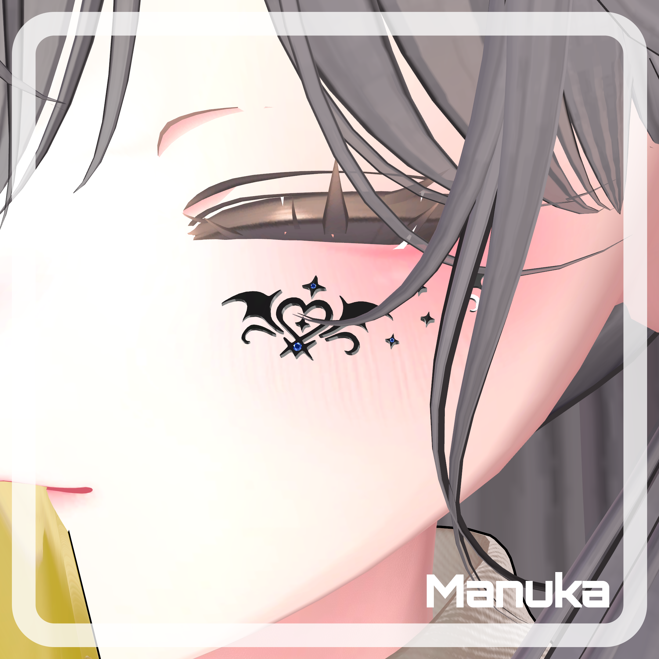 【無料/free 100follow ty!!!】Succubus Face Accessory - LustraM - BOOTH