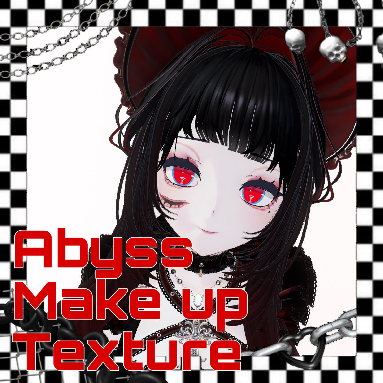 ︴VRC想定・4アバター対応︴メイク・タトゥーテクスチャꕁ Abyss Make Up Texture ︴ - ゅ川鮮魚店 - BOOTH