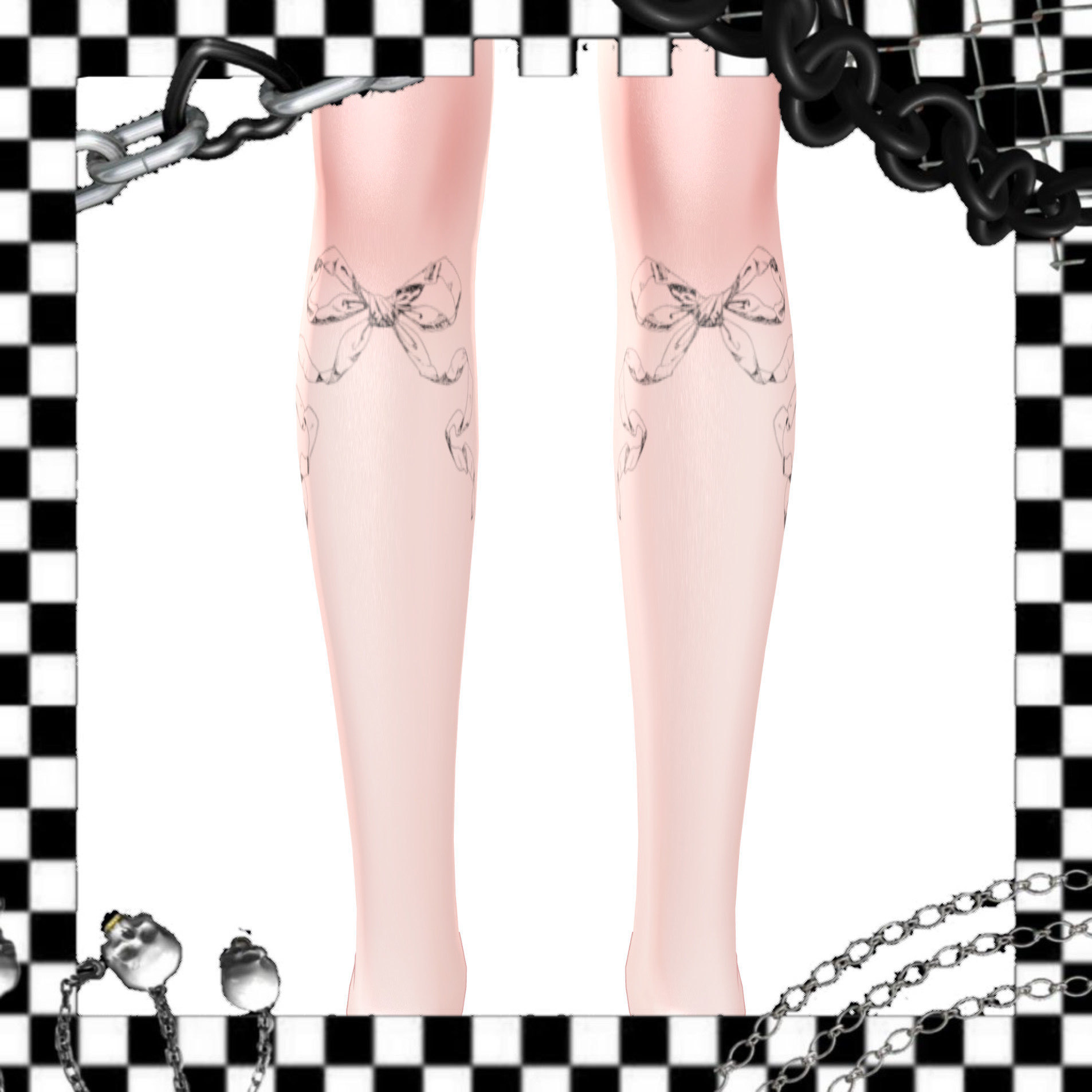 ︴VRC想定︴Ballet Core Tattoo Textureꕁ 森羅対応 ︴ - ゅ川鮮魚店 - BOOTH