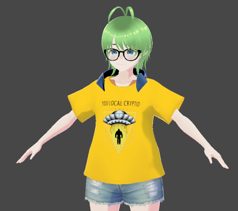 Cryptid T-shirt - m0shr00mstudio - BOOTH