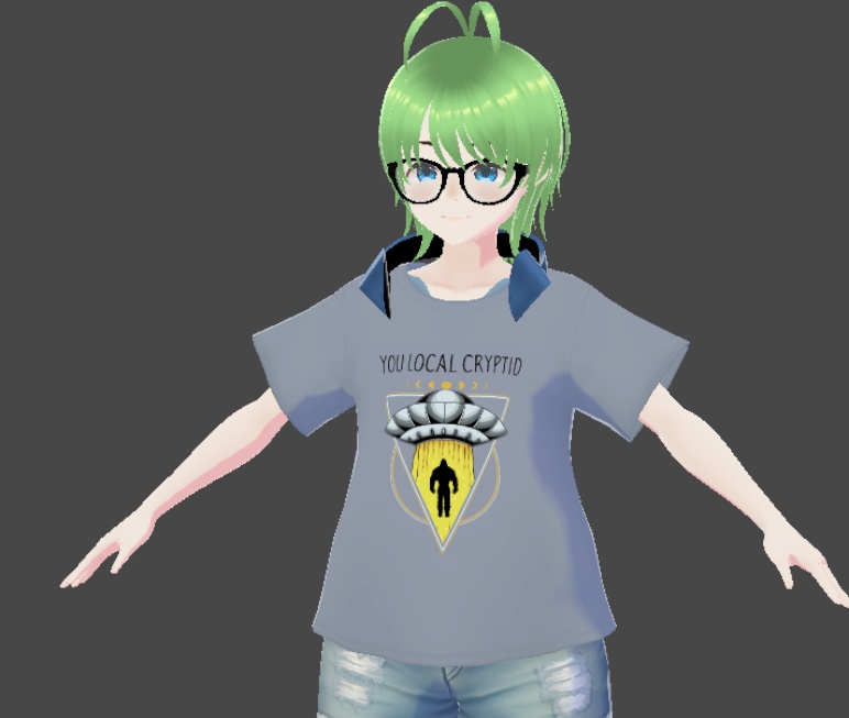 Cryptid T-shirt - m0shr00mstudio - BOOTH