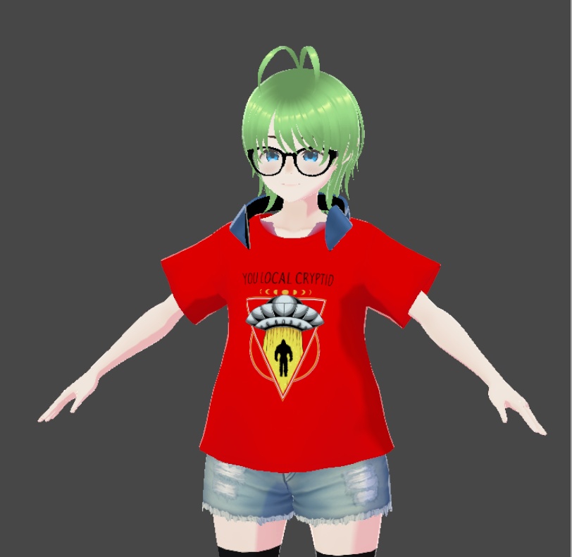 Cryptid T-shirt - m0shr00mstudio - BOOTH